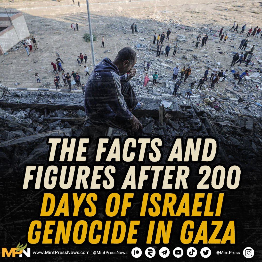 Today marks the 200th day of Israel’s genocide in Gaza – The New Dark Age